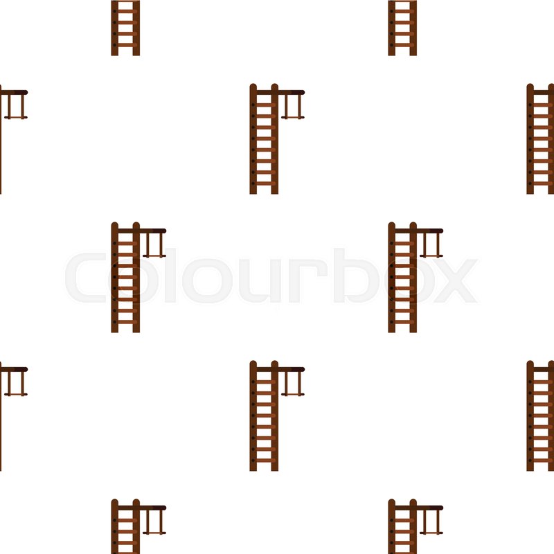 Swedish ladder pattern seamless flat ... | Stock vector | Colourbox