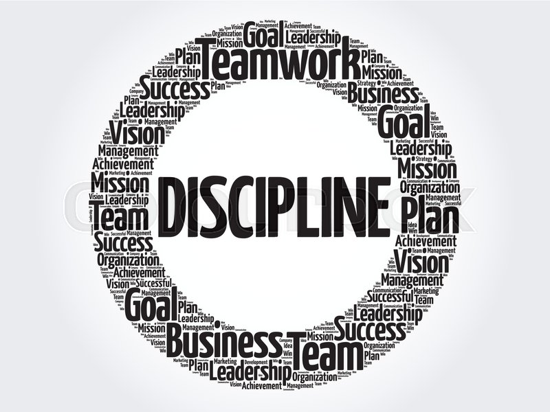 DISCIPLINE word cloud collage, ... | Stock vector | Colourbox