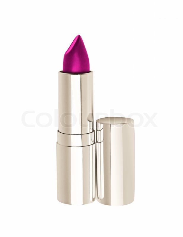 Rosa Lippenstift Nahaufnahme auf weißem ... | Stock Bild | Colourbox
