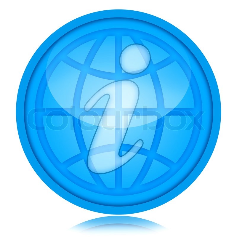 Information symbol og kloden indenfor ... | Stock foto | Colourbox