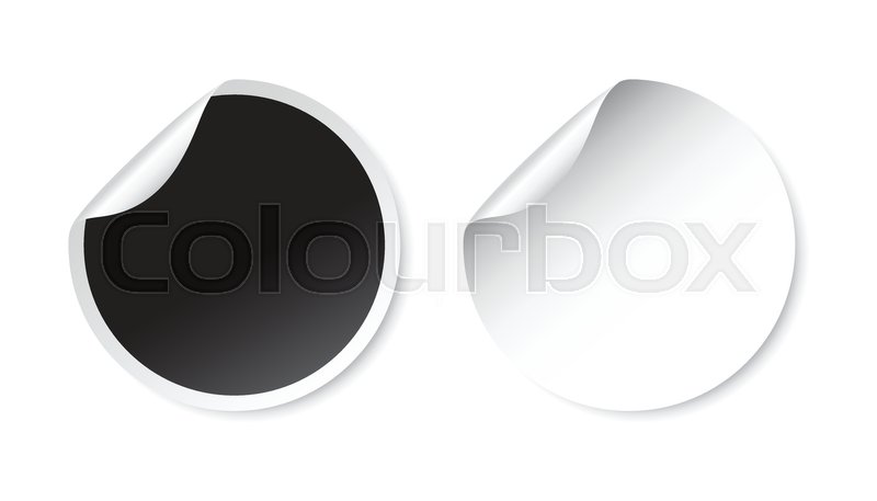 Set of blank stickers. Empty ... | Stock vector | Colourbox