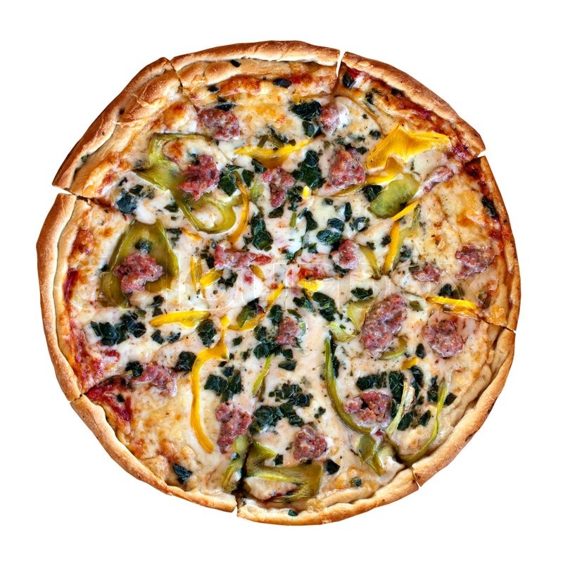 A fresh homemade specialty pizza with ... | Stock image | Colourbox