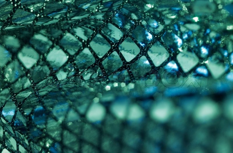 Abstract blue and green reflective ... | Stock image | Colourbox