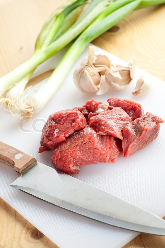 Foto Schuss frisches rohes Rindfleisch | Stock Bild | Colourbox