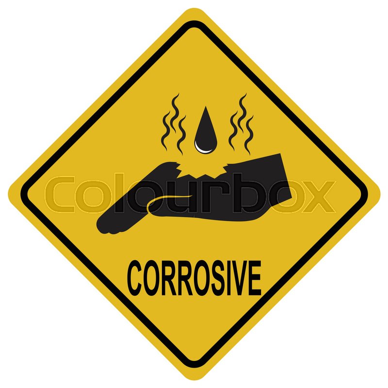 Corrosive Hazard Sign