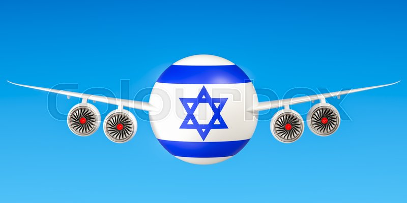 Israeli airlines and flying's, flights ... | Stock image | Colourbox