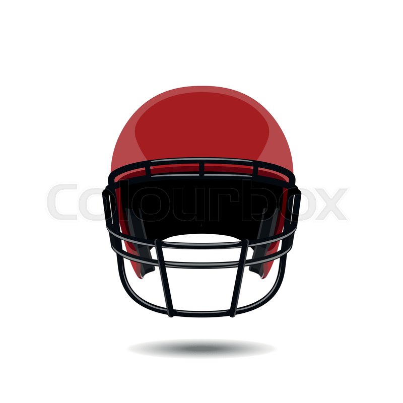 Football Helmet Front View