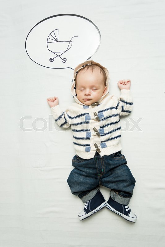 Thinking Cute Baby