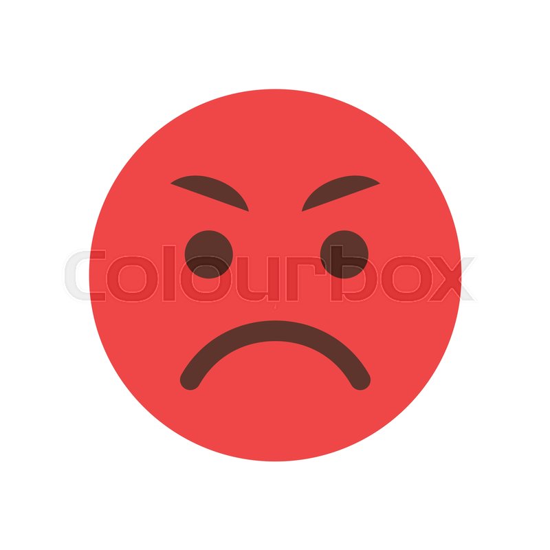 Red Angry Face