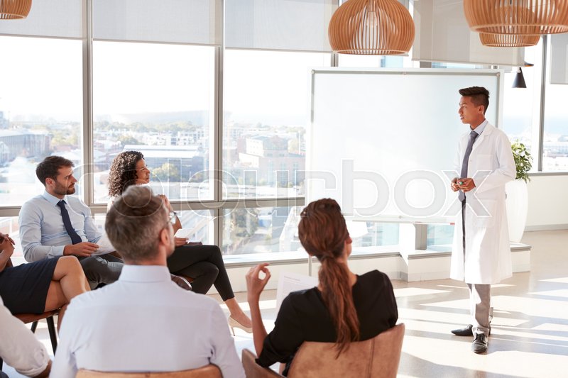 Doctor Making Presentation To Medical ... | Stock image | Colourbox