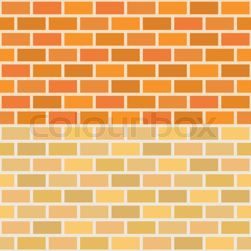 Wall brick in two tone, seamless ... | Stock vector | Colourbox