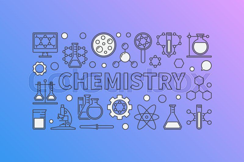 Chemistry creative background. Vector ... | Stock vector | Colourbox