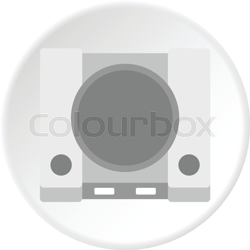 Game console icon in flat circle ... | Stock vector | Colourbox