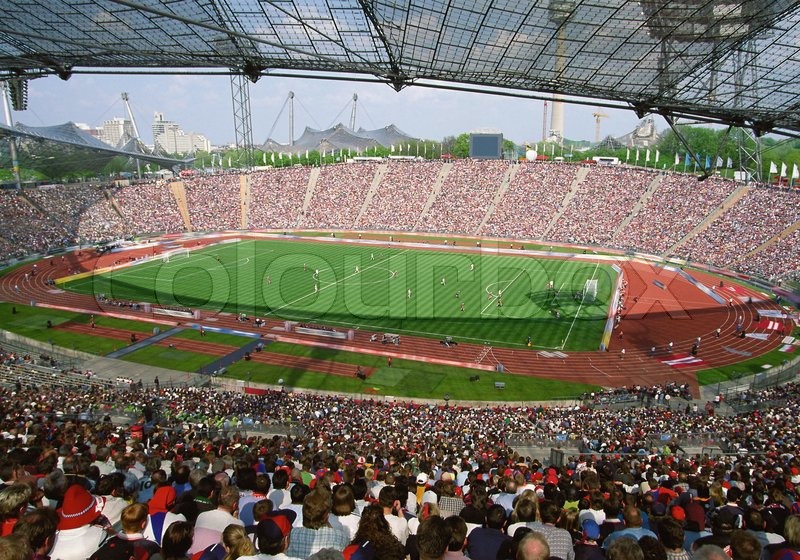 Full Football stadium close up and can ... | Stock Photo | Colourbox