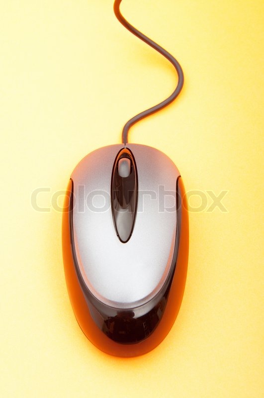 Computer-Maus auf den Hintergrund - ... | Stock Bild | Colourbox