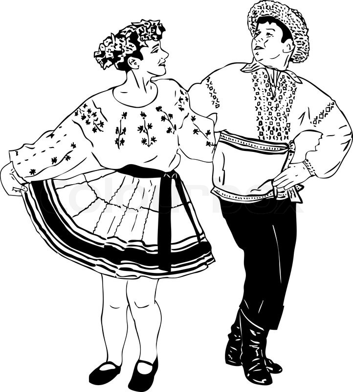 Danza Folklorico Coloring Page Sketch Coloring Page