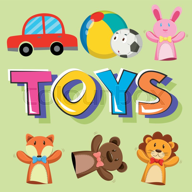 Poster design for toys illustration | Stock vector | Colourbox