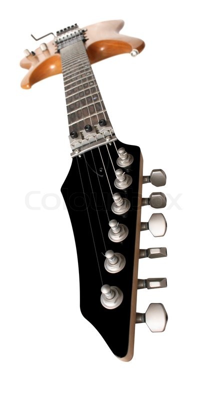 Electric guitar wide-angle shot ... | Stock image | Colourbox