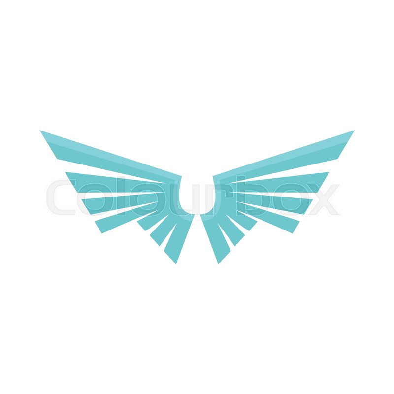 Wing flat icon for your design labels ... | Stock vector | Colourbox