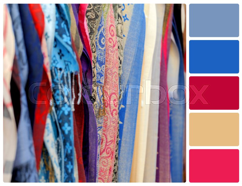 Cloth fabric as a vibrant background ... | Stock image | Colourbox