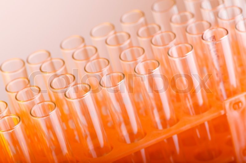 Laboratory concept with glass tubing | Stock image | Colourbox