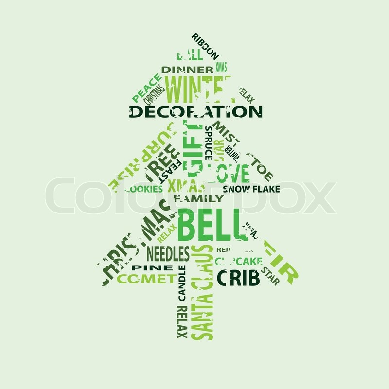 Tree with text | Stock vector | Colourbox