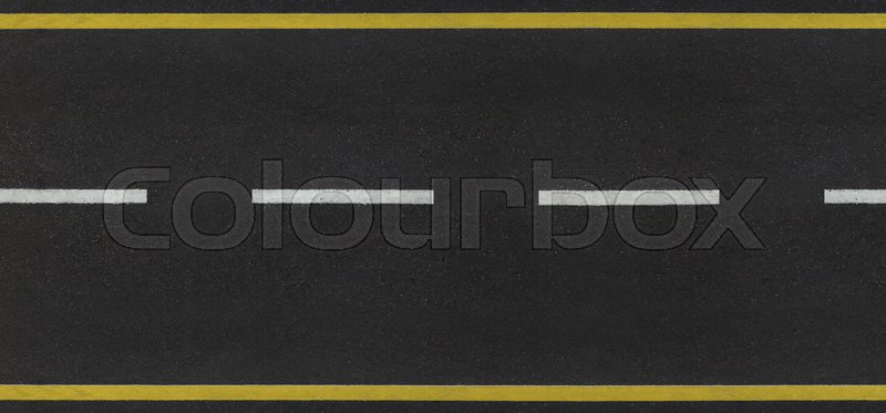 Top view of asphalt road | Stock image | Colourbox