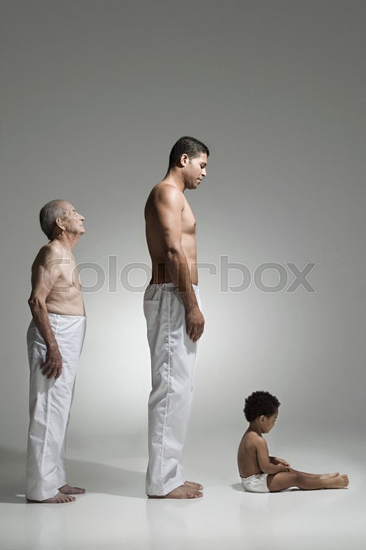 Three generations of males | Stock image | Colourbox