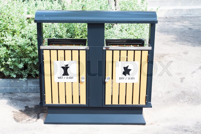 City trash can with modern design | Stock image | Colourbox