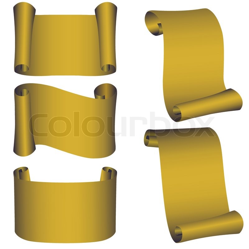 Gold banners | Stock vector | Colourbox