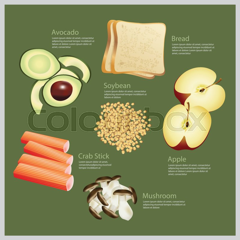 Vector Illustration Ingredient Food, ... | Stock vector | Colourbox