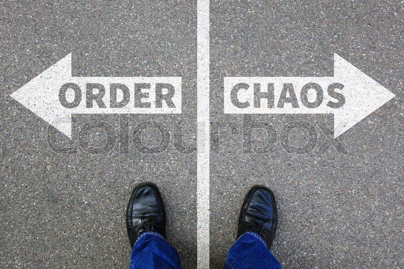 Chaos and order organisation office ... | Stock image | Colourbox