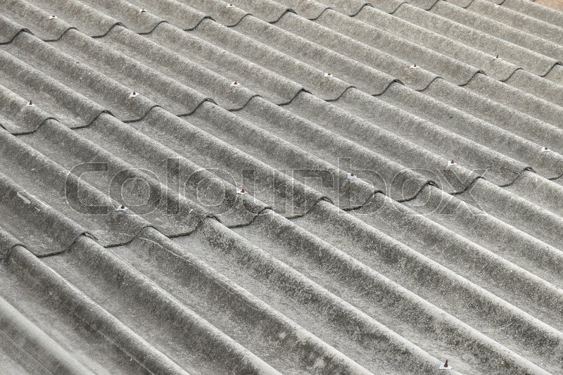 Closeup of asbestos roof pattern in ... | Stock image | Colourbox