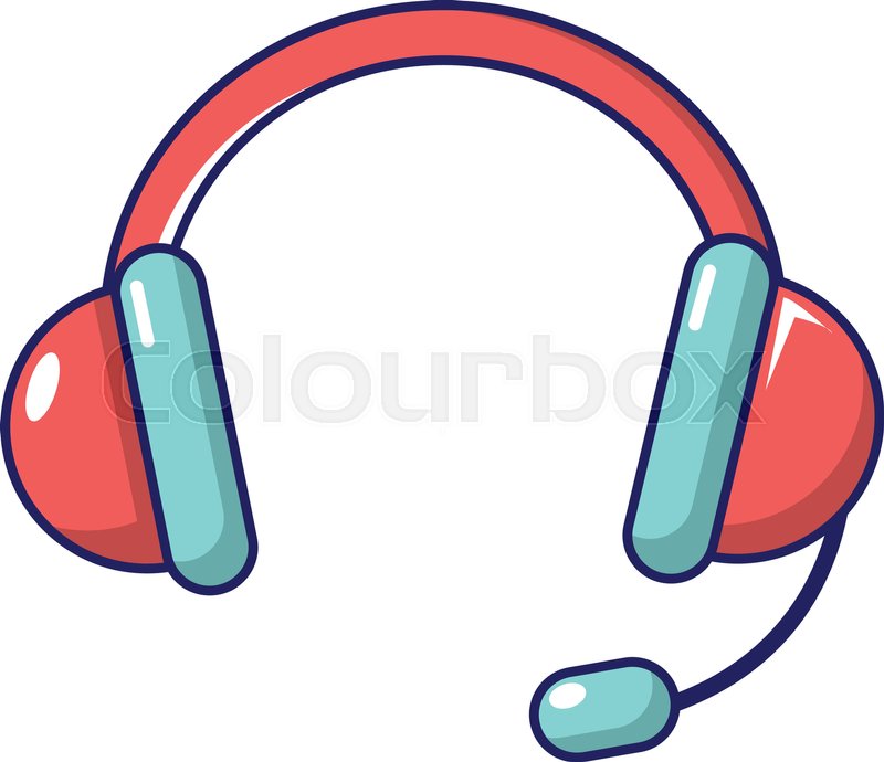 Headset icon. Cartoon illustration of ... | Stock vector | Colourbox
