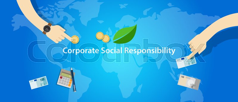 CSR corporate social responsibility ... | Stock vector | Colourbox