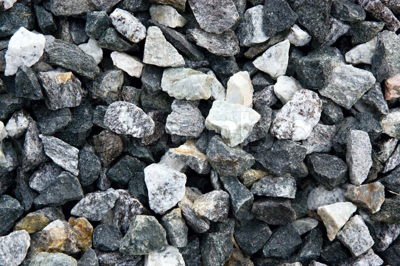 Pile of small sharp black stones ... | Stock image | Colourbox