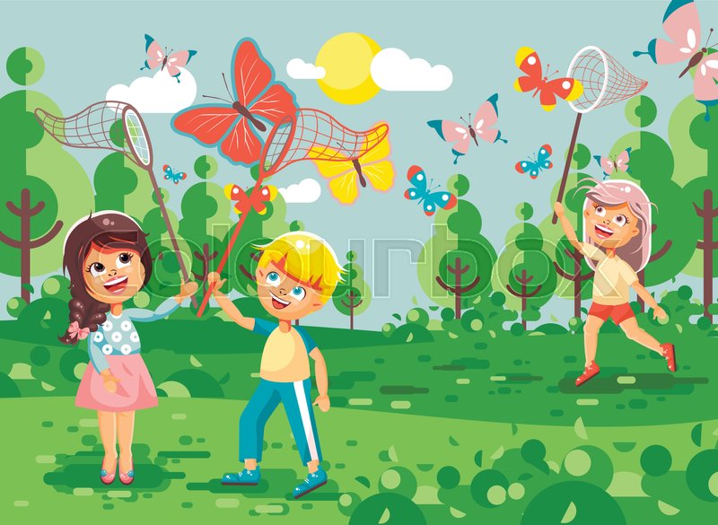 Cartoon Catching Net