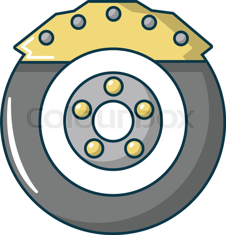 Car disk brake icon. Cartoon ... | Stock vector | Colourbox