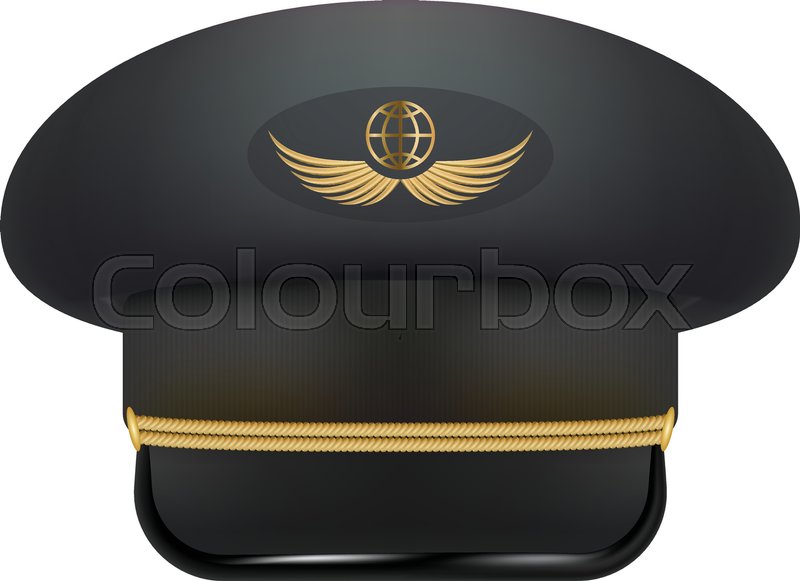 Professional Uniform Cap For Pilot. ... | Stock vector | Colourbox