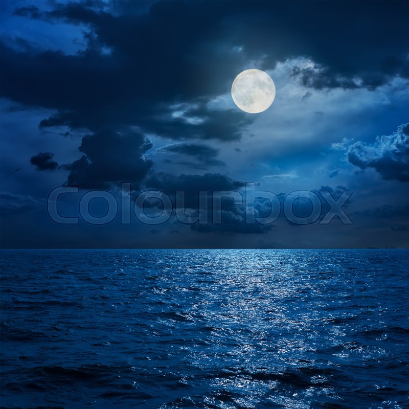 Ocean Night Moon