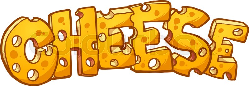Swiss cheese text. Vector clip art ... | Stock vector | Colourbox