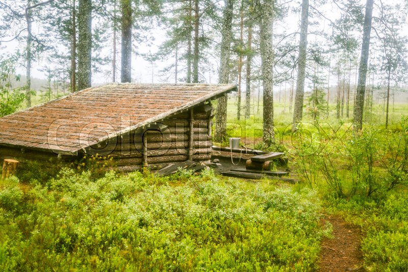 A beautiful small wooden building in ... | Stock image | Colourbox