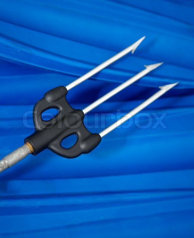 Harpoon of a underwater gun on a ... | Stock image | Colourbox