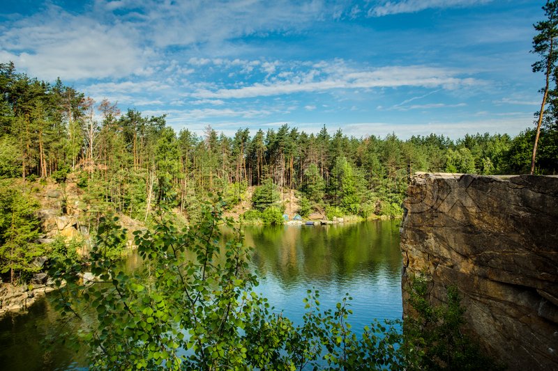 Quarry swimming hole, amazing view. ... | Stock image | Colourbox
