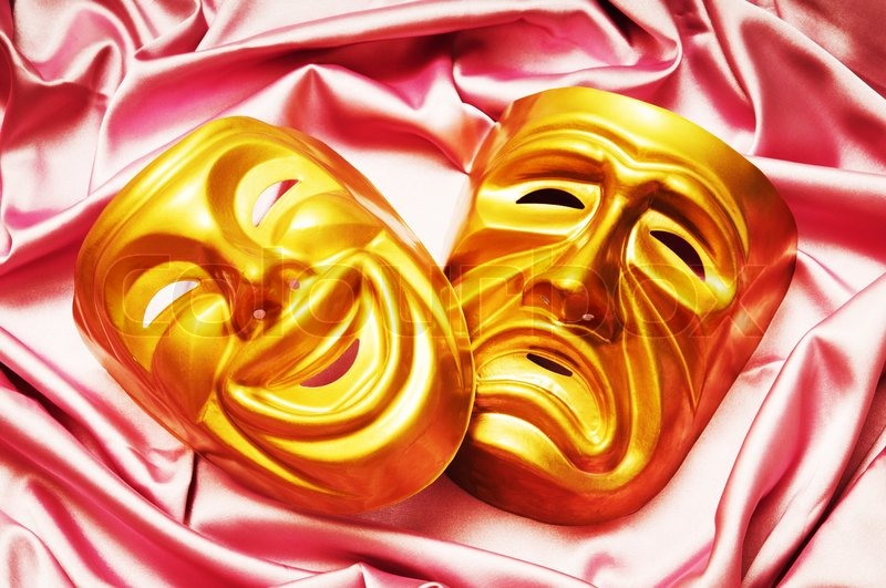 Masks with the theatre concept | Stock image | Colourbox