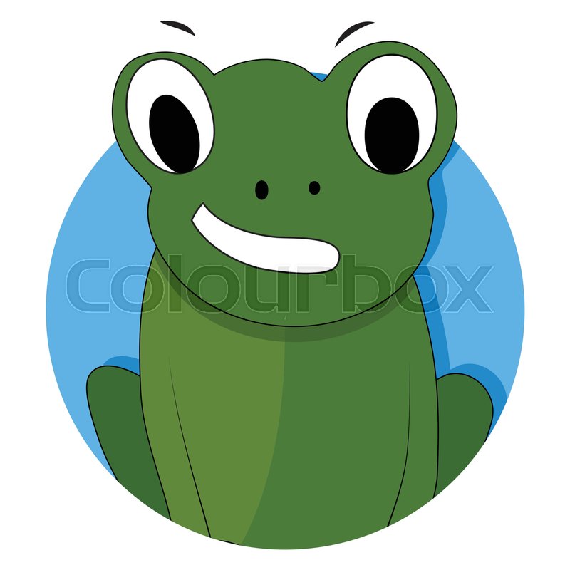 Green frog icon app vector. Frog ... | Stock vector | Colourbox