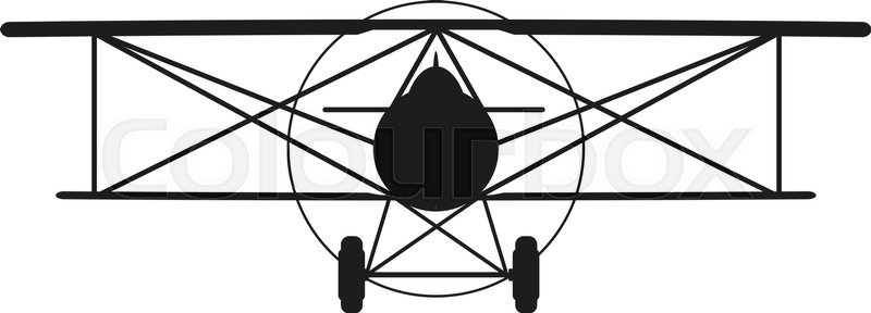 Aircraft sign illustration. Vector. ... | Stock vector | Colourbox