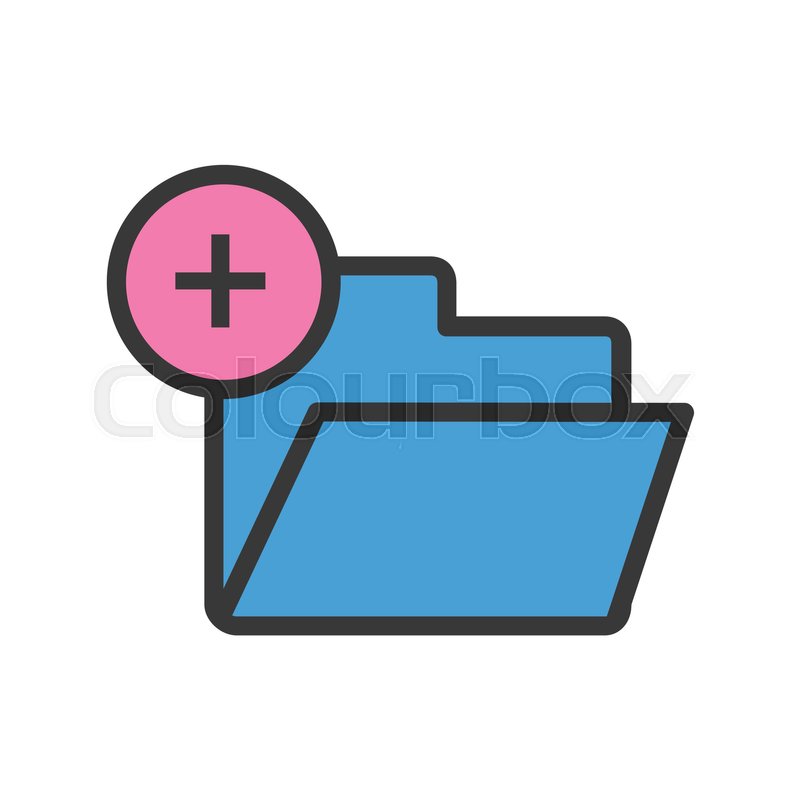 Folders icons cartoon style | Stock vector | Colourbox