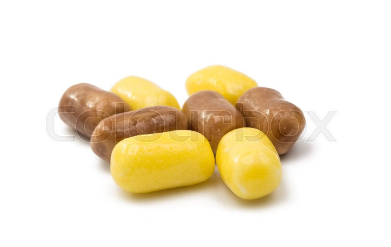 Candy pills isolated on white ... | Stock image | Colourbox