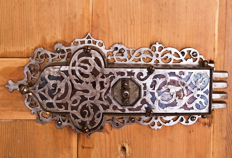 Ancient lock on the door | Stock Photo | Colourbox